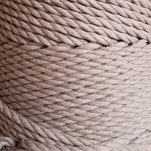 TAUPE Macrame Cord 4mm Taupe Cotton Rope 300 M Macrame Rope 984 Feet ...