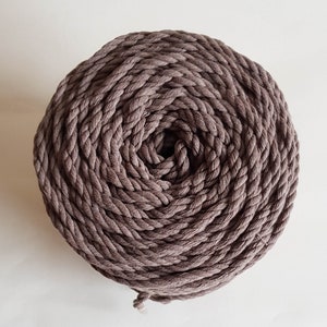 TAUPE Macrame Cord 4mm Taupe Cotton Rope 300 M Macrame Rope 984 Feet ...