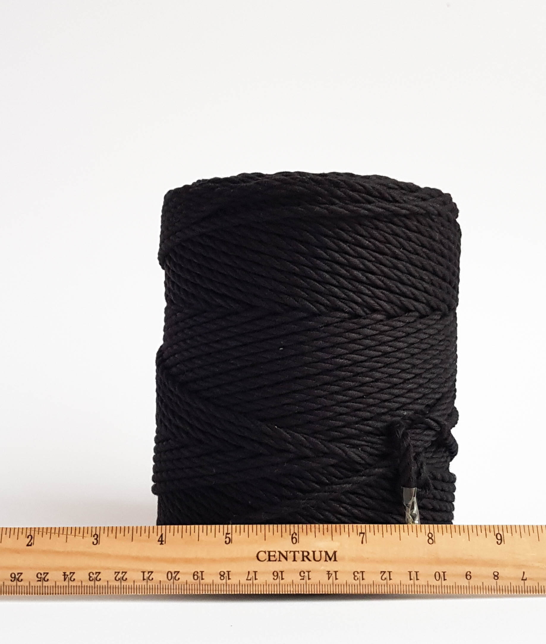 BLACK macrame cord 150 m cotton cord 4mm macrame cotton cord | Etsy