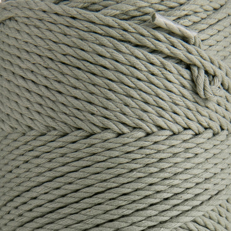 SAGE GREEN Macrame Cord 3mm Cotton Rope 135m Cotton String - Etsy