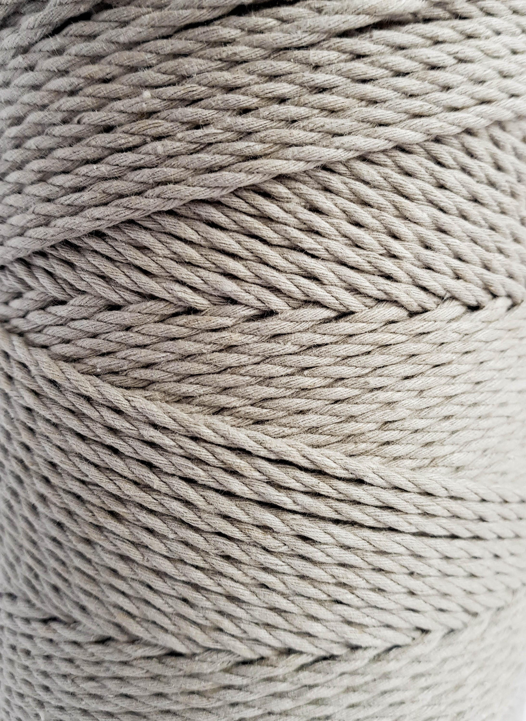 Macrame Cotton Cord 3mm Cotton Rope Light Gray 300 M Cotton | Etsy