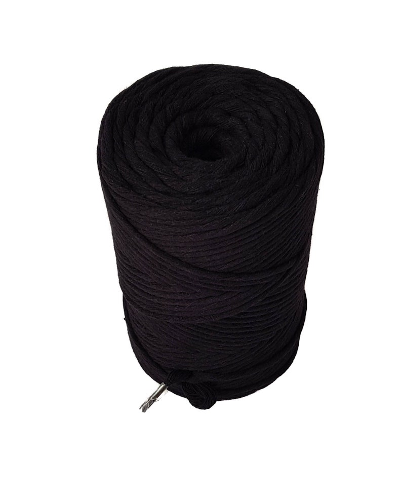 Black Cotton Rope 3mm Macrame Rope 280 M/ 918 Feet Cotton Cord - Etsy