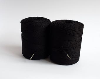 3mm macrame cord Macrame cotton cord 600 m Gray Cotton rope