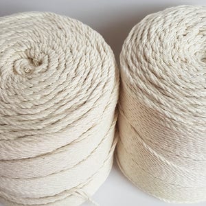 3 Mm Cotton Rope. 1.5 Kg Twisted Cotton Rope. Macrame Rope. Macrame ...