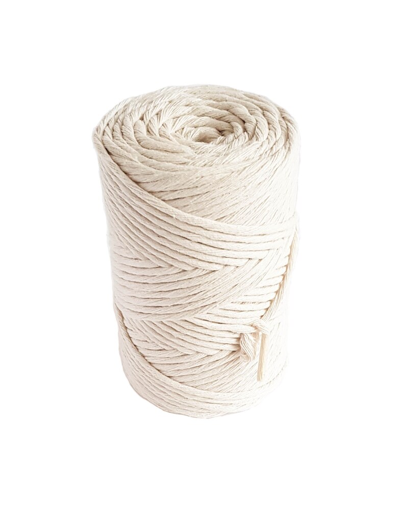 3mm Macrame Cord 280m Single Strand Cotton Rope, 140m Macrame Cotton ...