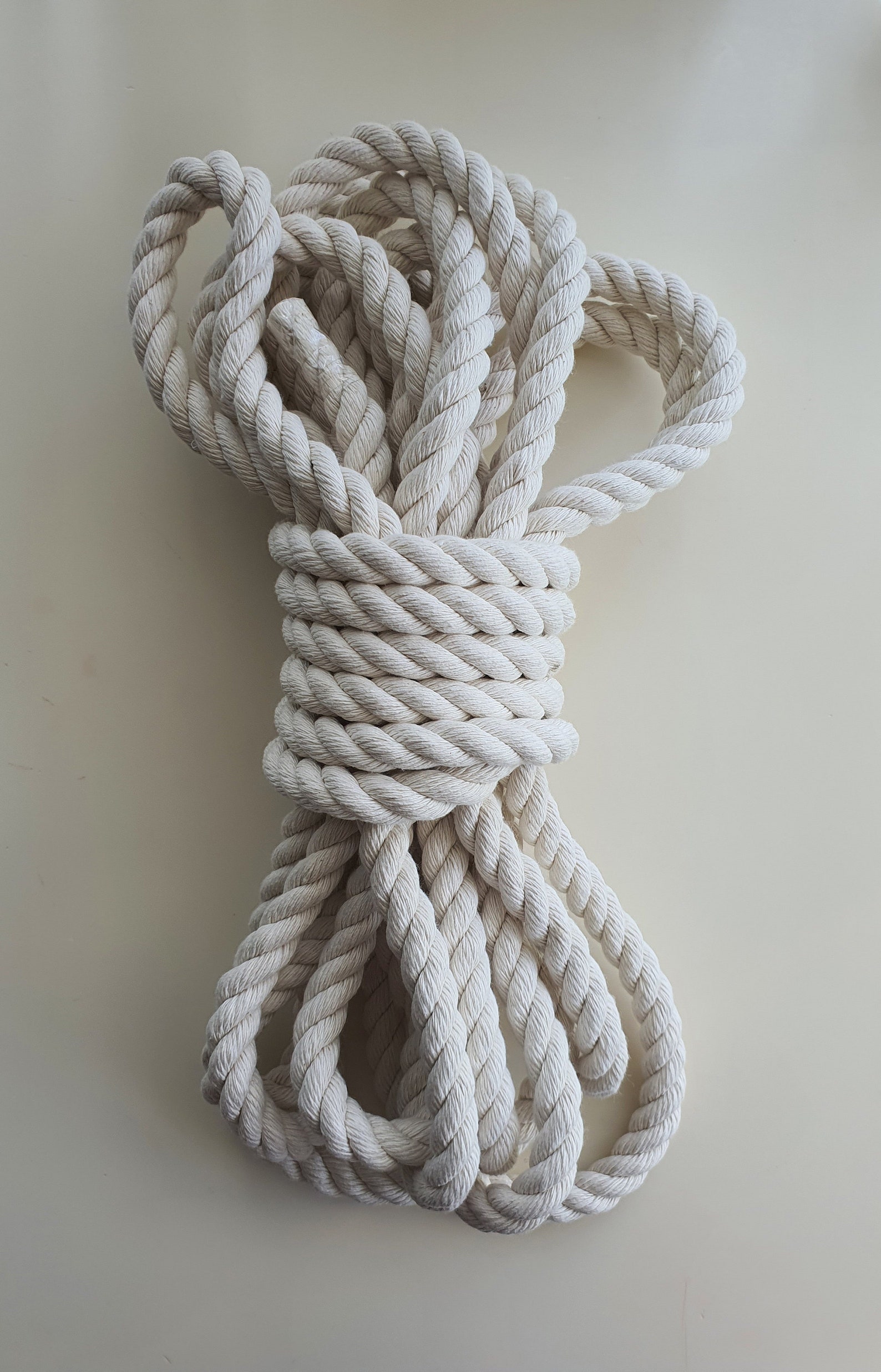 14mm Cotton Rope 10m Natural Cotton Rope 3 Strand Twisted Soft | Etsy