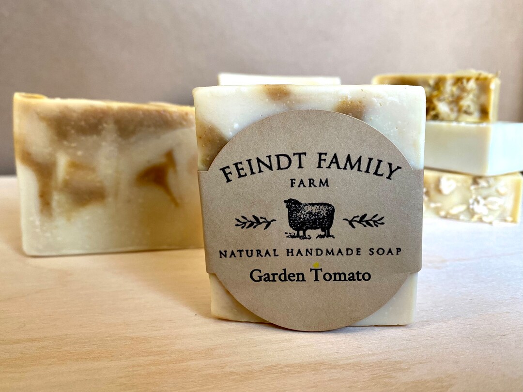 Garden Tomato Natural, Unscented Handmade Soaps - Etsy