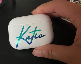 Custom Name Airpod Case Vinyl Decal Airpod Pro Airpod - Etsy