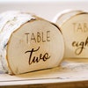 Rustic Wooden Table Numbers | Boho Wedding Reception Decor | Custom ...