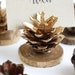1 PIECE - Gold Pine Cones | Holiday Card Holder | Christmas Decor ...