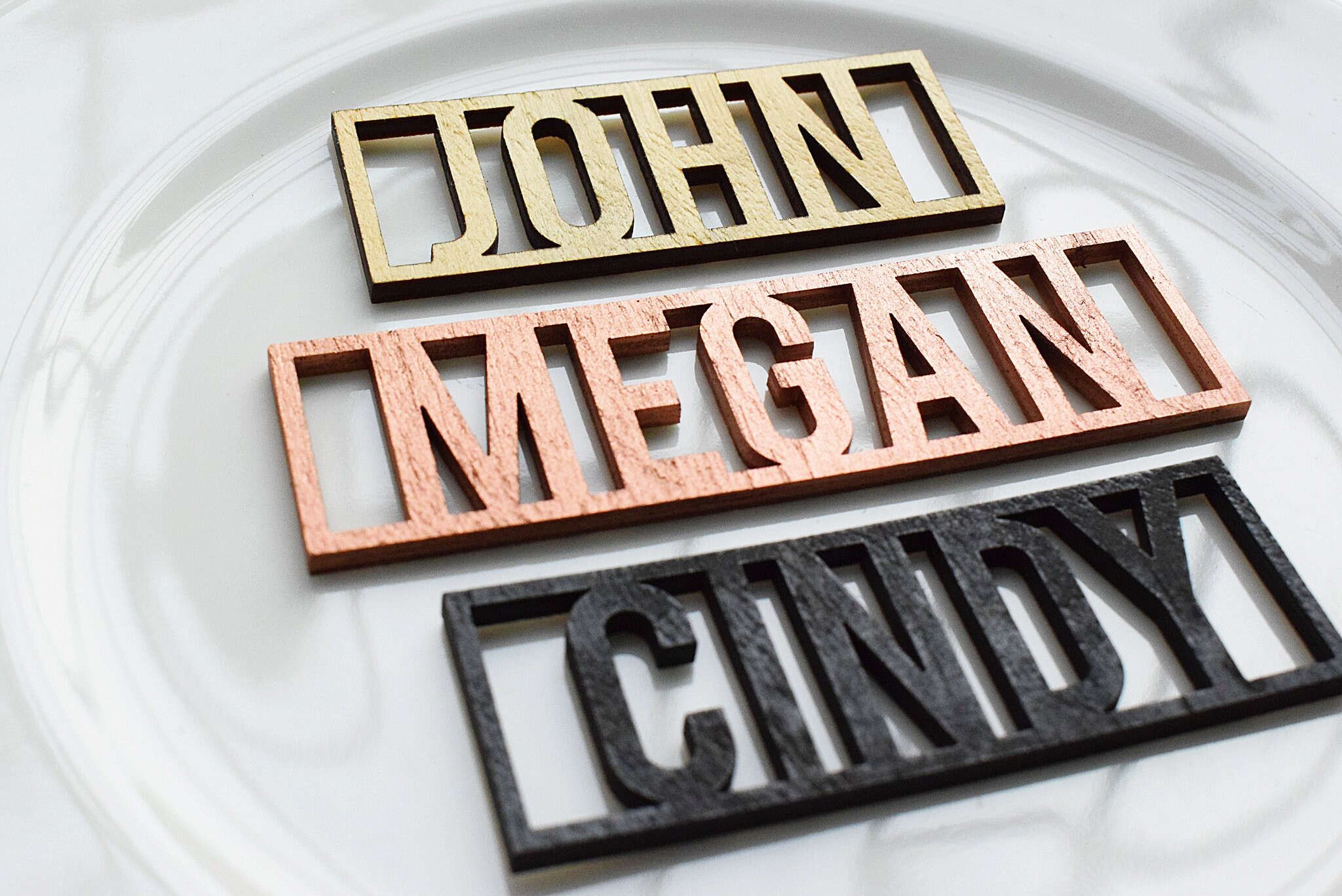 Wedding Name Cards Laser Cut Custom Wedding Place Cards | Etsy