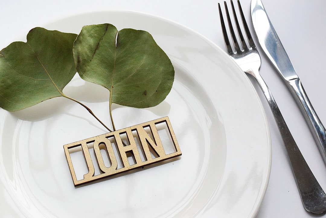 Wedding Name Cards Laser Cut Custom Wedding Place Cards - Etsy