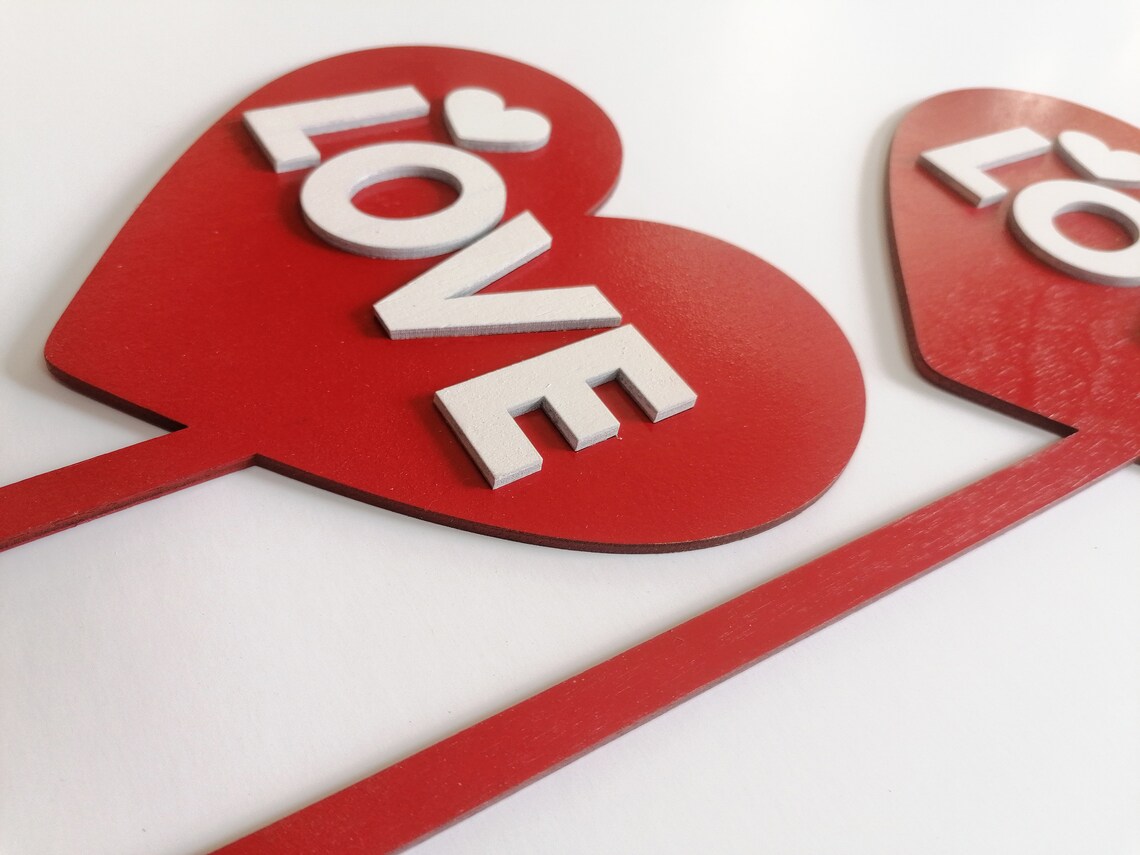 All You Need Is...love Party Props Painted Wood Photo Props - Etsy