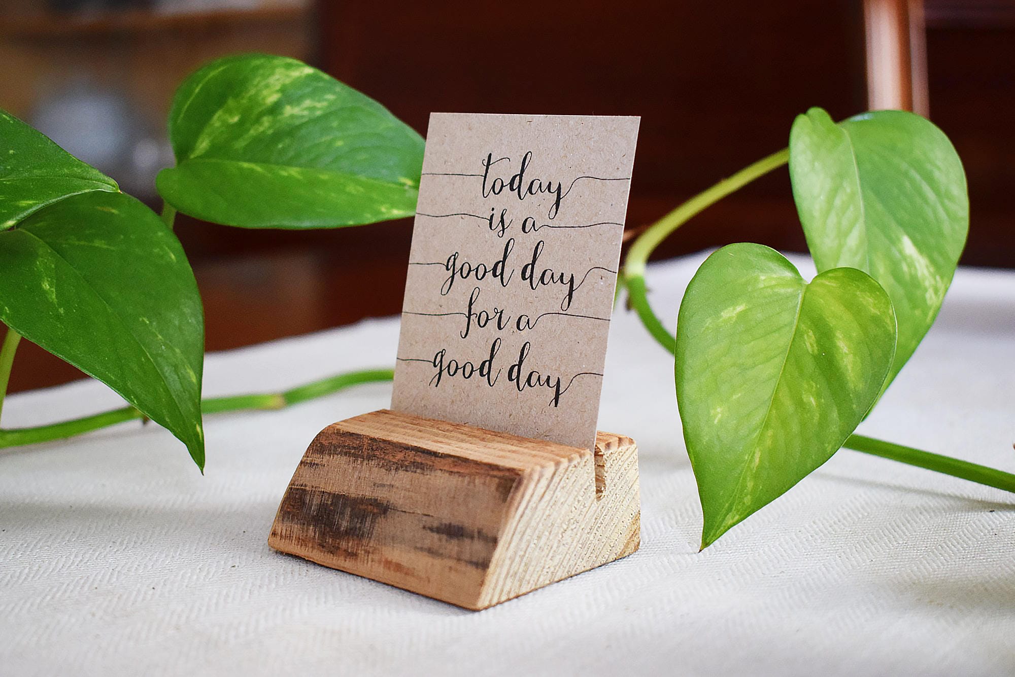 Note Paper Holder Engraved Business Card Holder for Your - Etsy