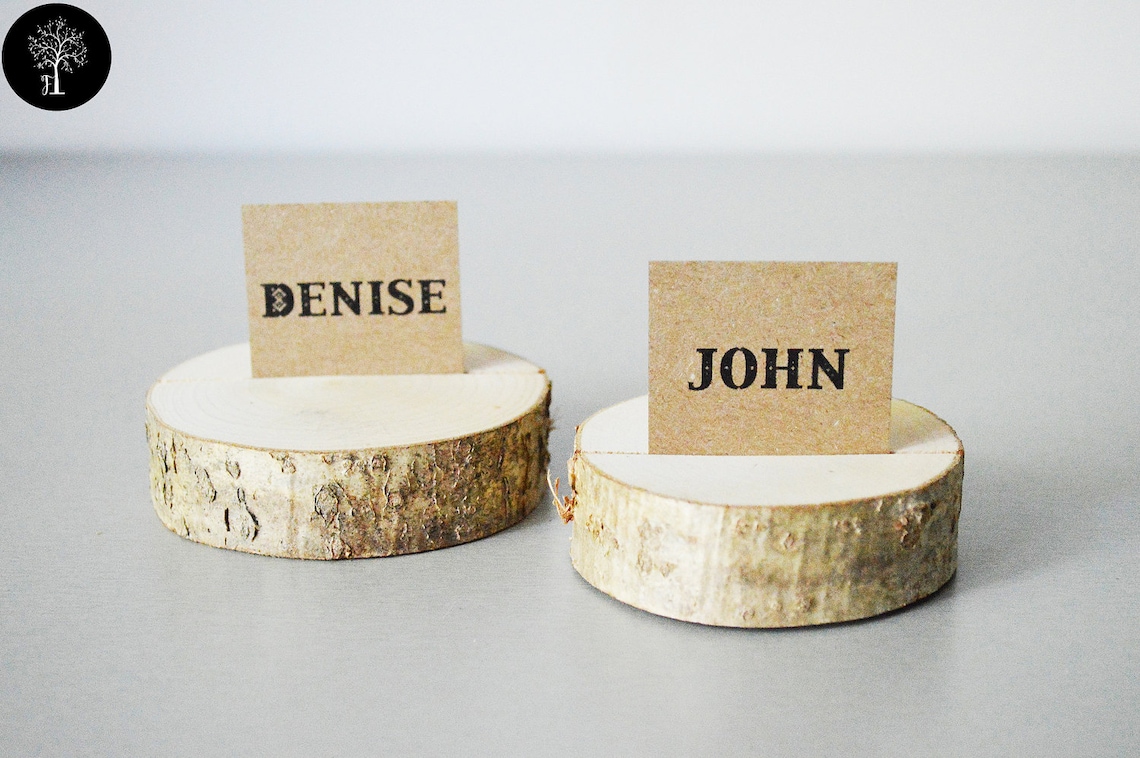 1 SAMPLE Wedding Card Holder Rustic Wedding Decor Name | Etsy