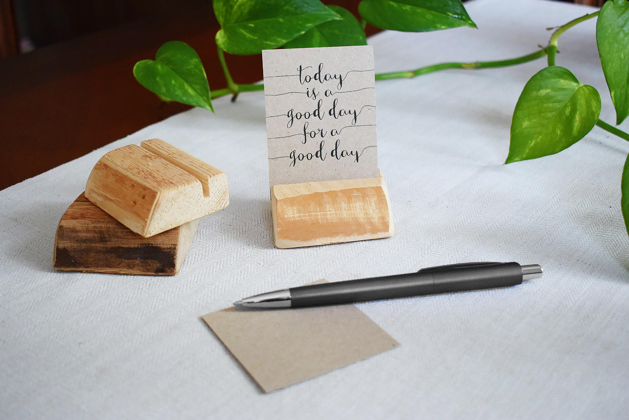 Table Card Holder Menu Card Holder Wooden Card Holder - Etsy