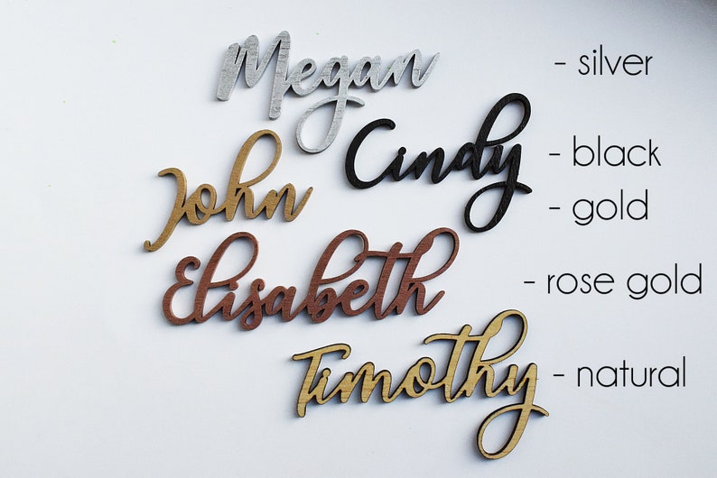 Laser Cut Name Sign Wooden Name Sign Family Name Sign - Etsy