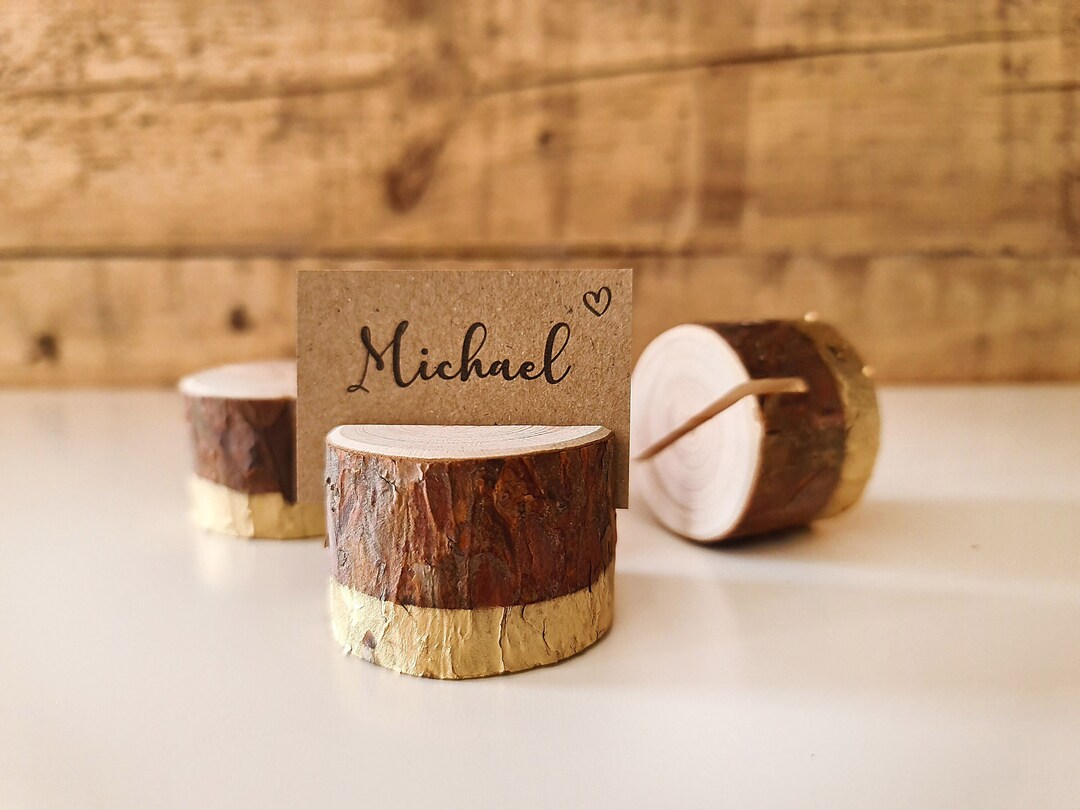 Rustic Wedding Card Holder 12 PIECES. Golden Wooden Card - Etsy