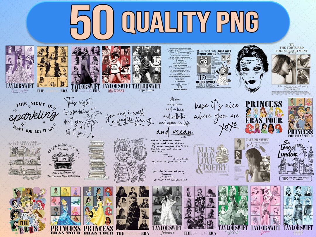 Bundle 50 the Tortured Poets Department Swiftie PNG, Tortured Poets ...