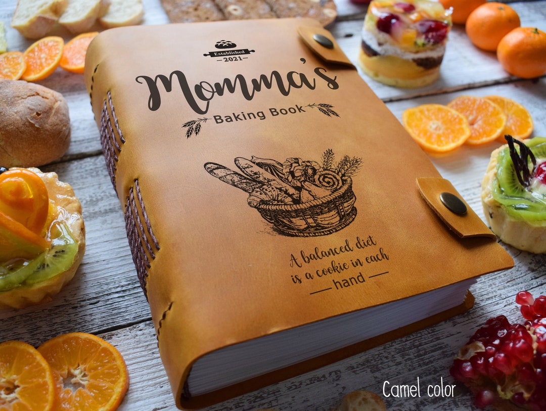 Personalized Leather Recipe Book: A5 Heirloom Cookbook, 450 Pages - Etsy