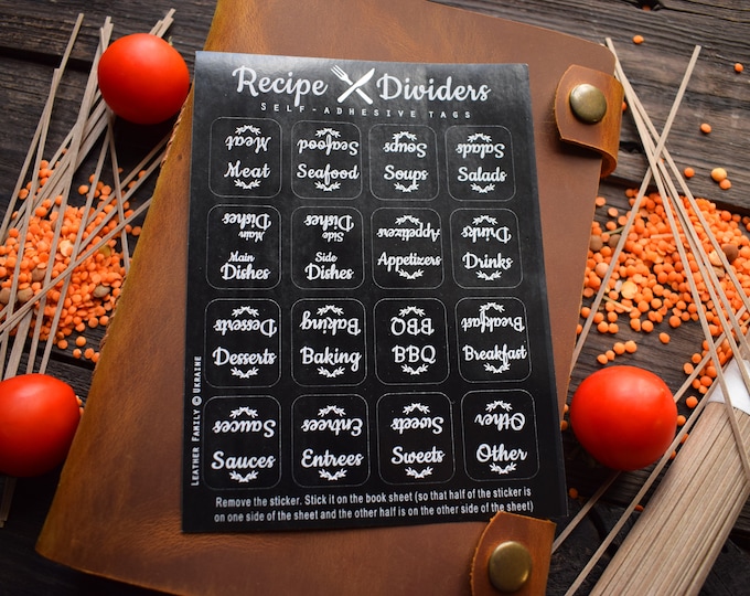 Printable A4 Recipe Book Dividers Printable Recipe Dividers Printable ...
