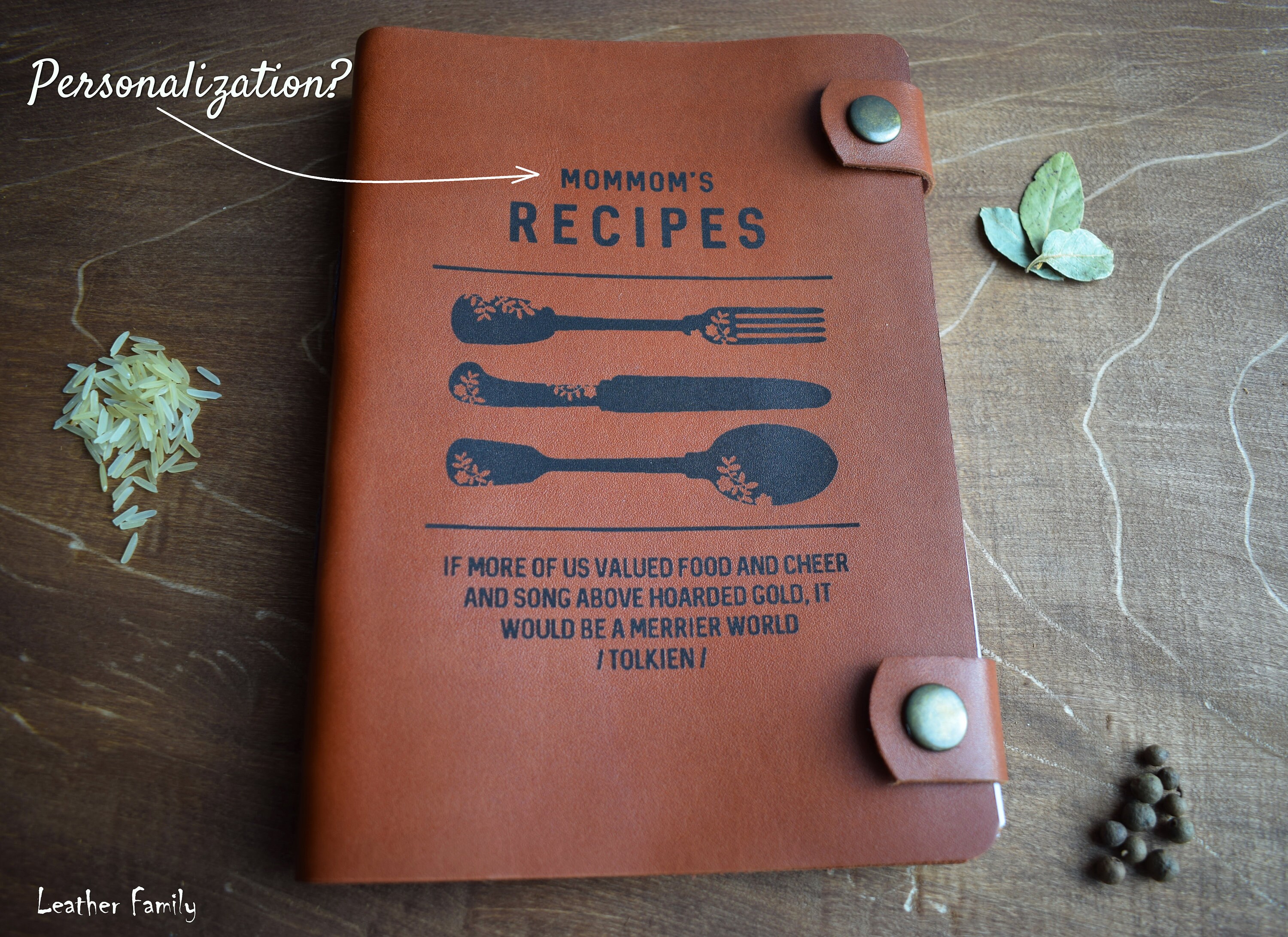 Custom Made Recipe Book at Ben Waterbury blog