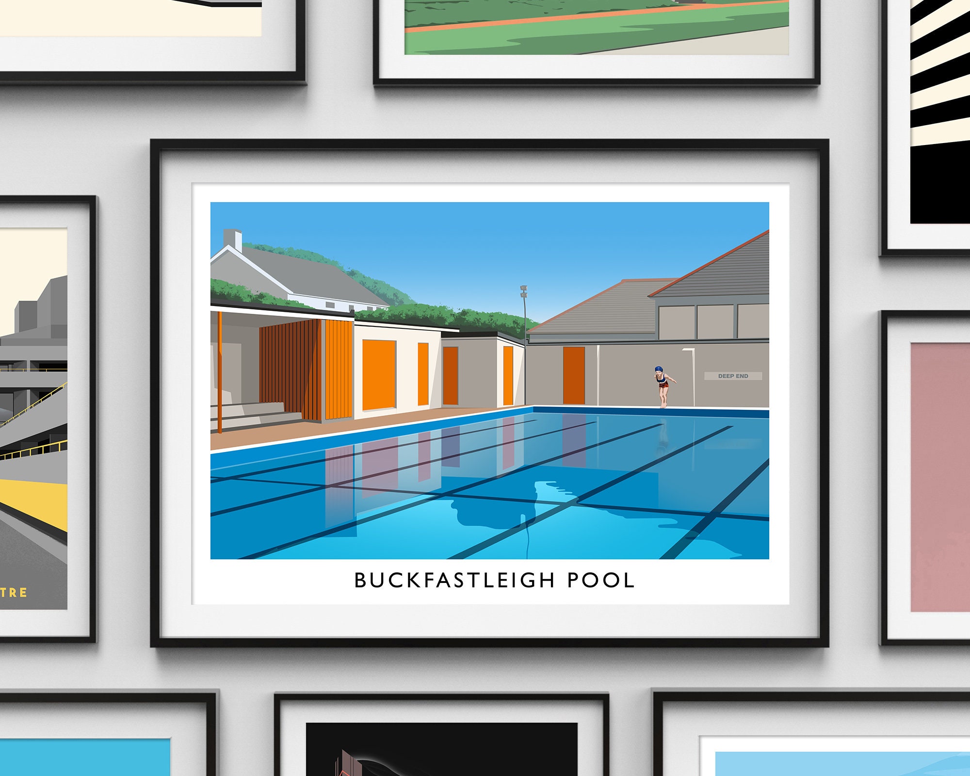 Buckfastleigh Swimming Pool Poster - Etsy