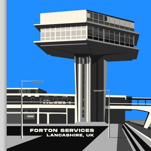 Lancaster Forton Services Print - Etsy UK