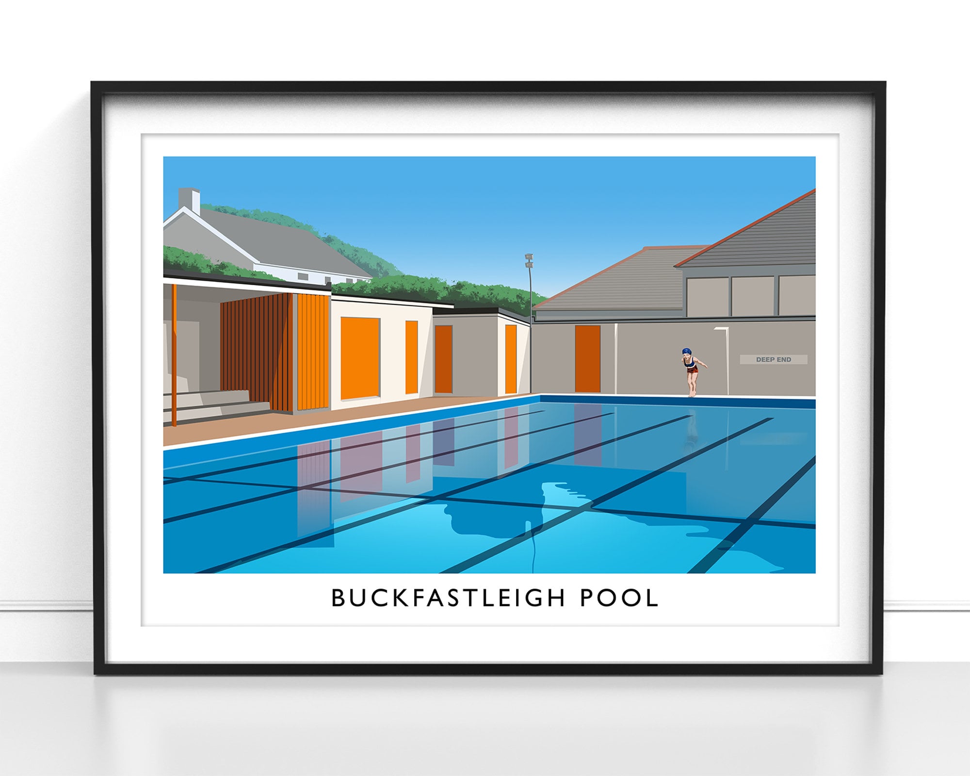 Buckfastleigh Swimming Pool Poster - Etsy
