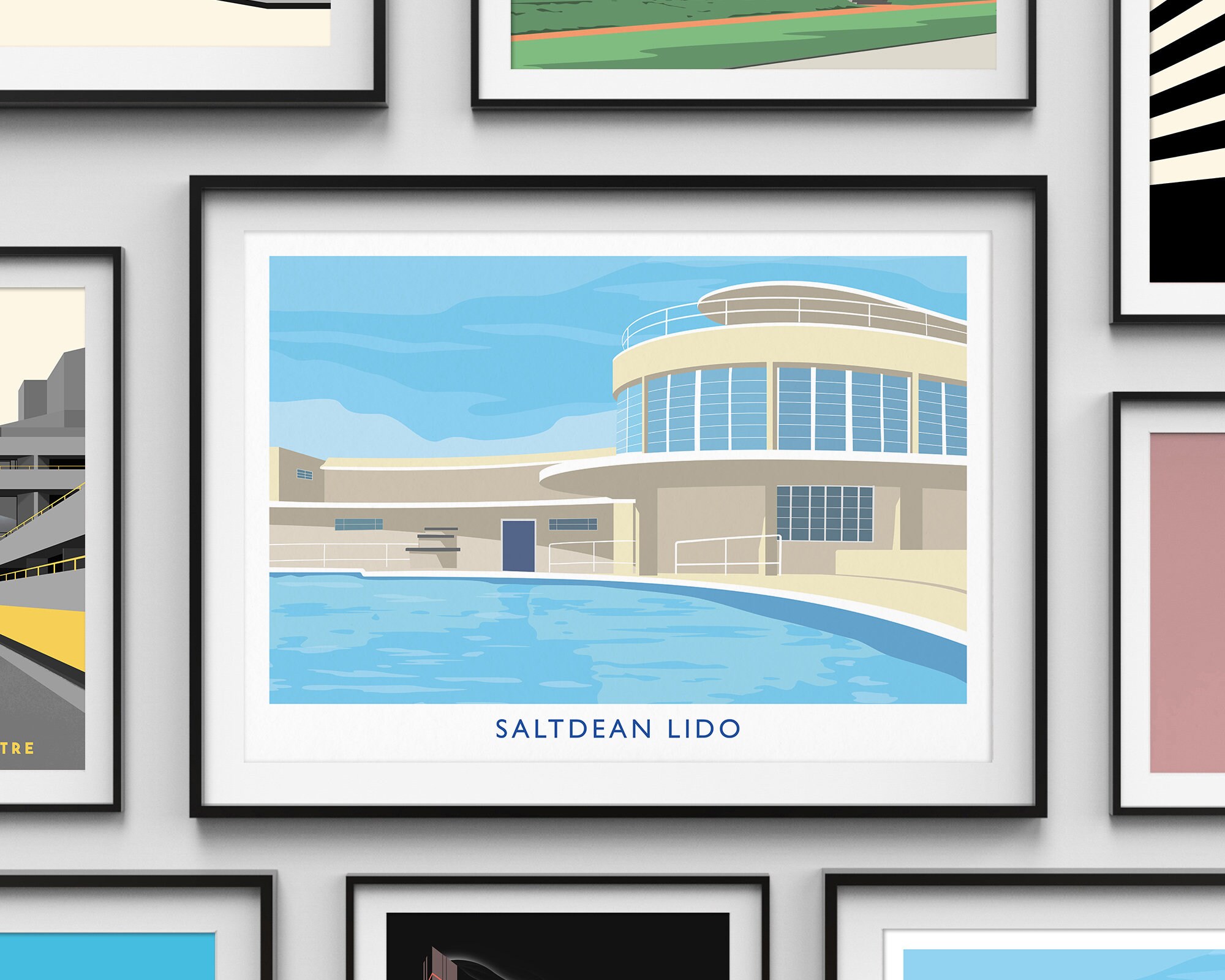 Saltdean Lido Poster - Etsy UK
