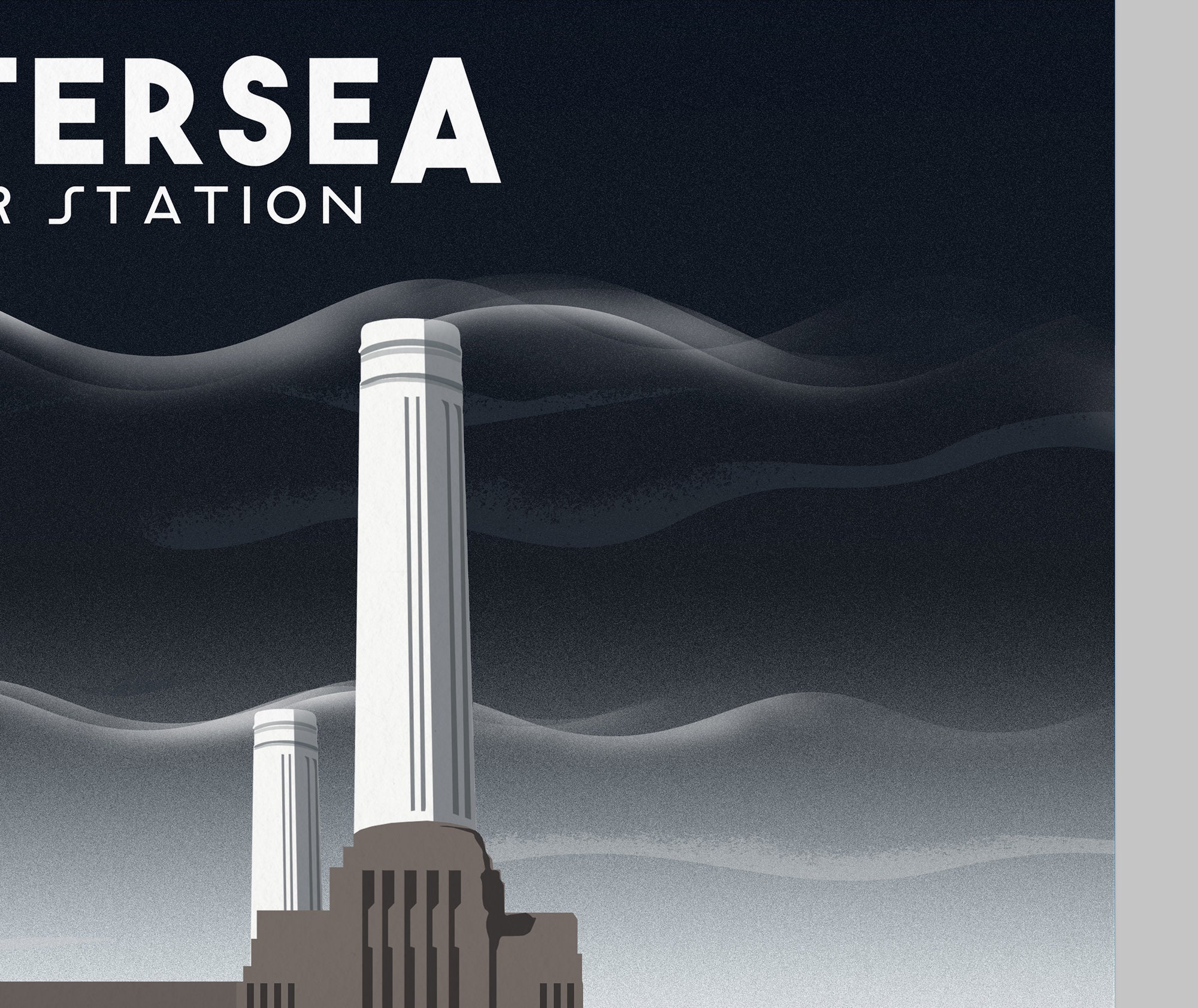 Battersea Power Station Poster - Etsy UK