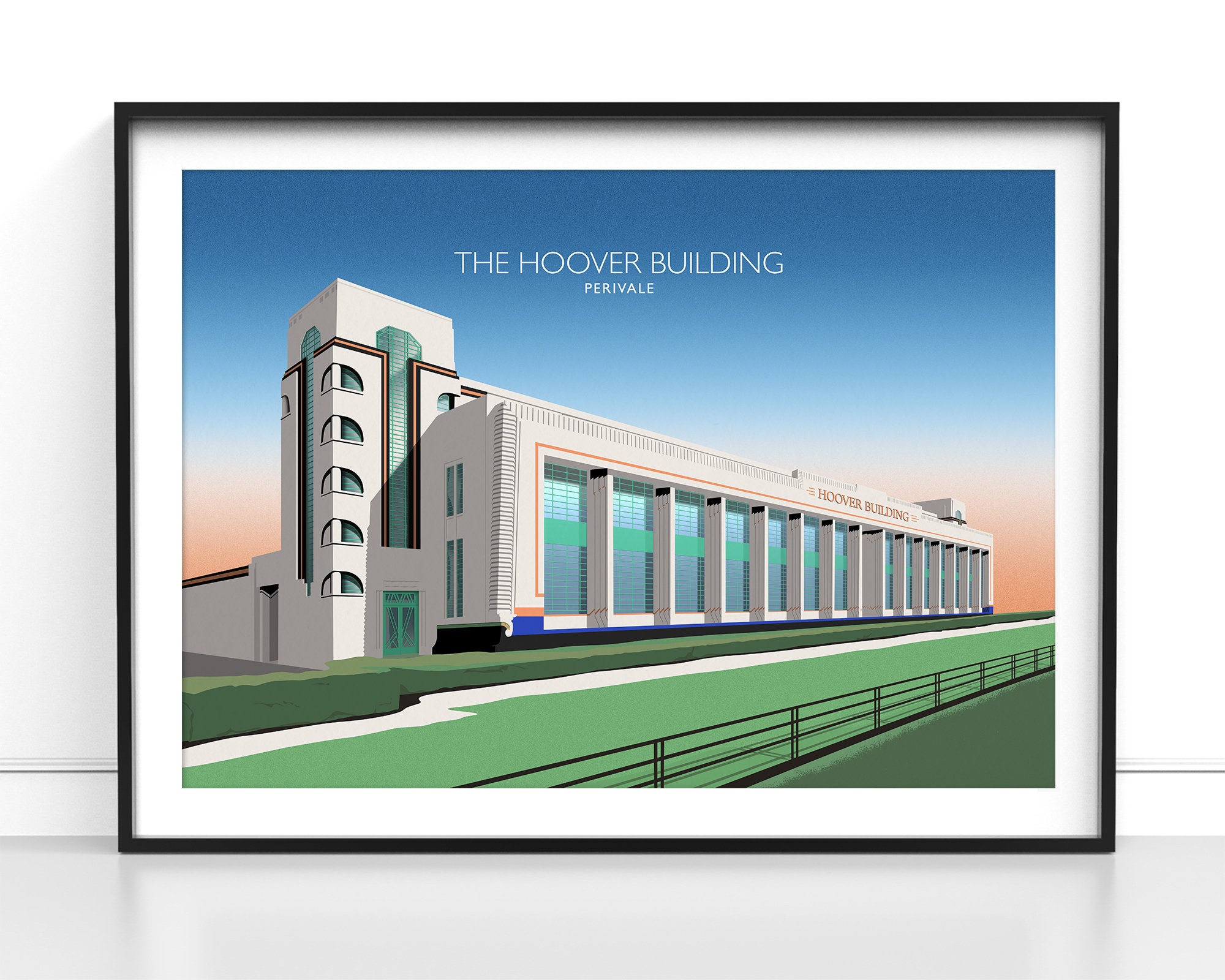 Hoover Building Poster - Etsy UK