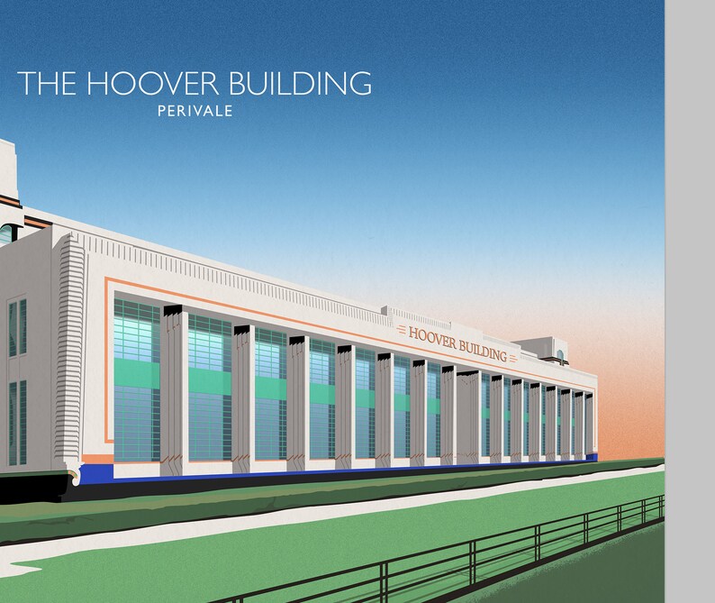 Hoover Building Poster - Etsy UK