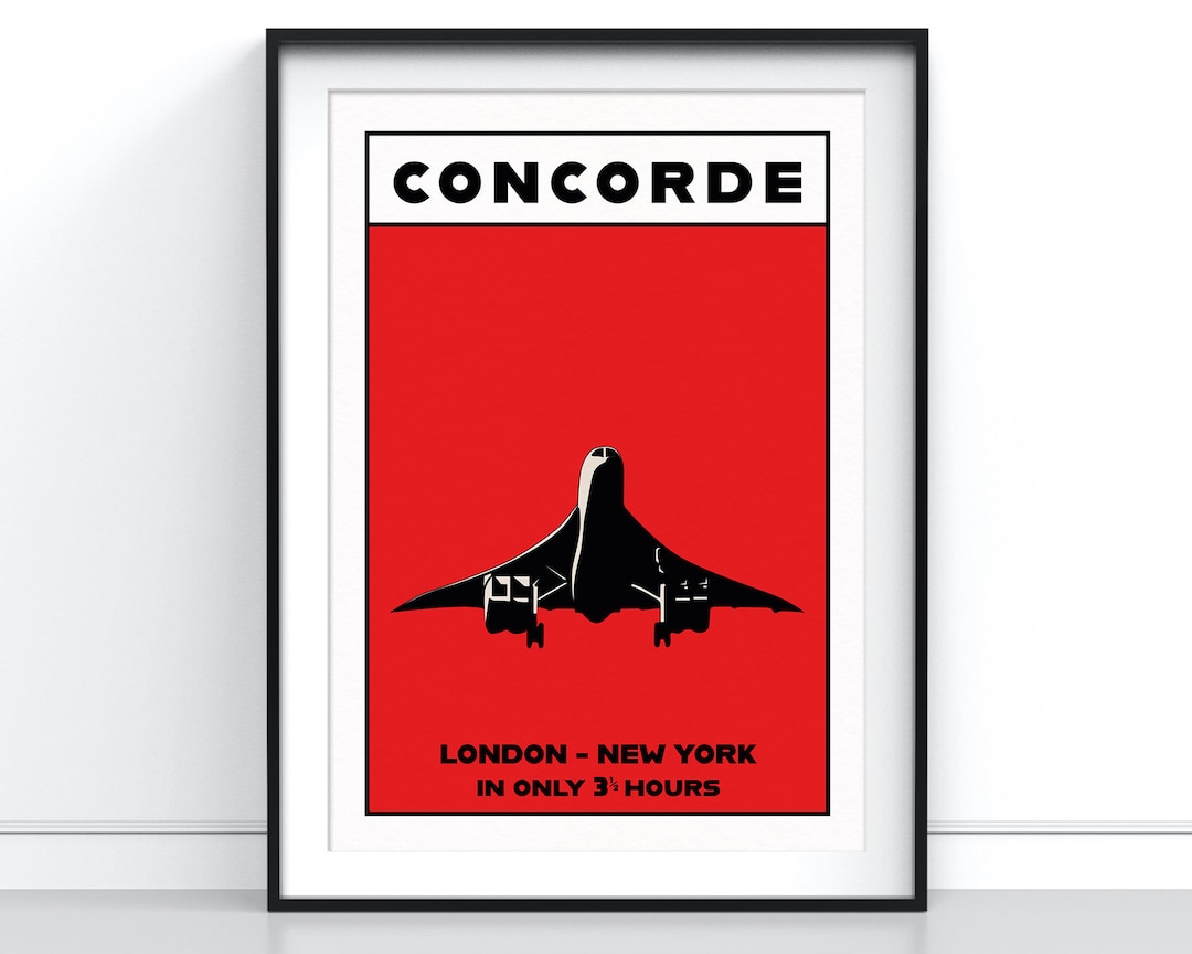 Vintage Concorde Poster - Etsy