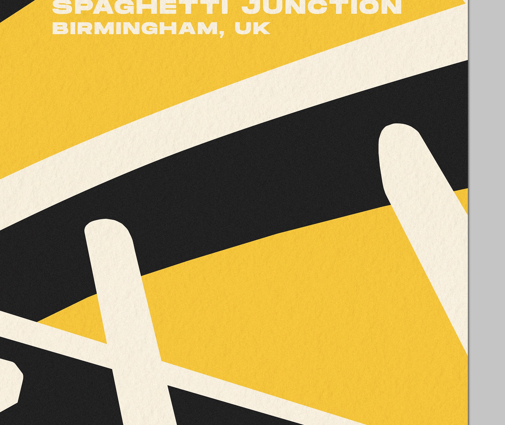 Spaghetti Junction Birmingham Poster - Etsy UK