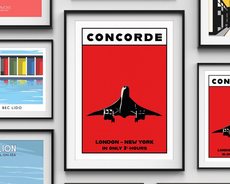 Vintage Concorde Poster - Etsy