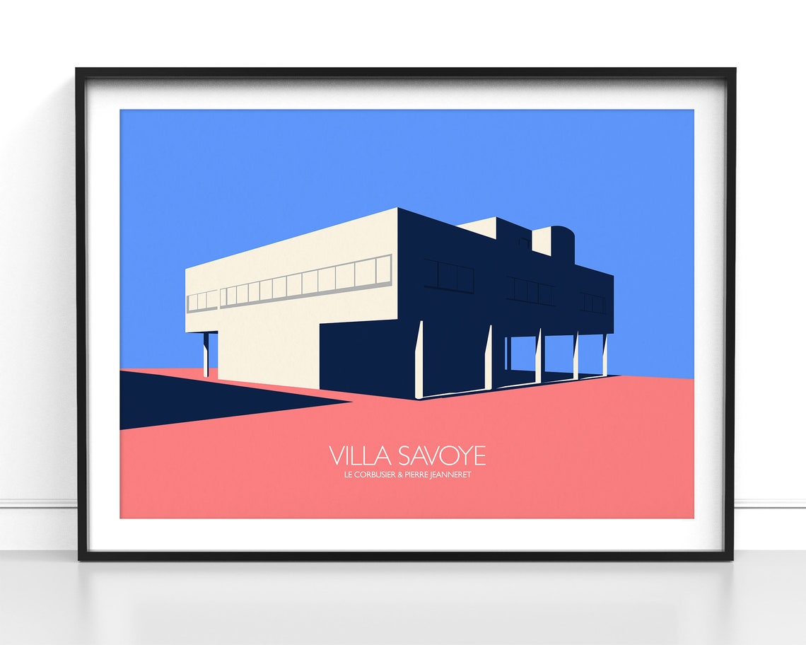 Villa Savoye Illustration - Etsy Canada