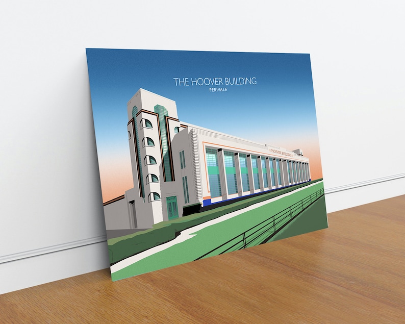 Hoover Building Poster - Etsy UK