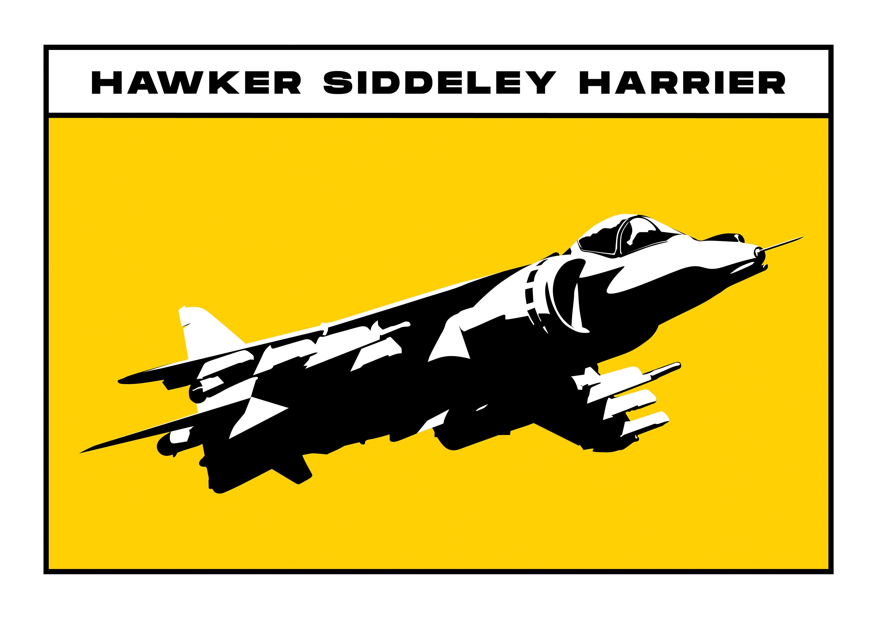 Hawker Siddeley Harrier Jump Jet Poster - Etsy UK