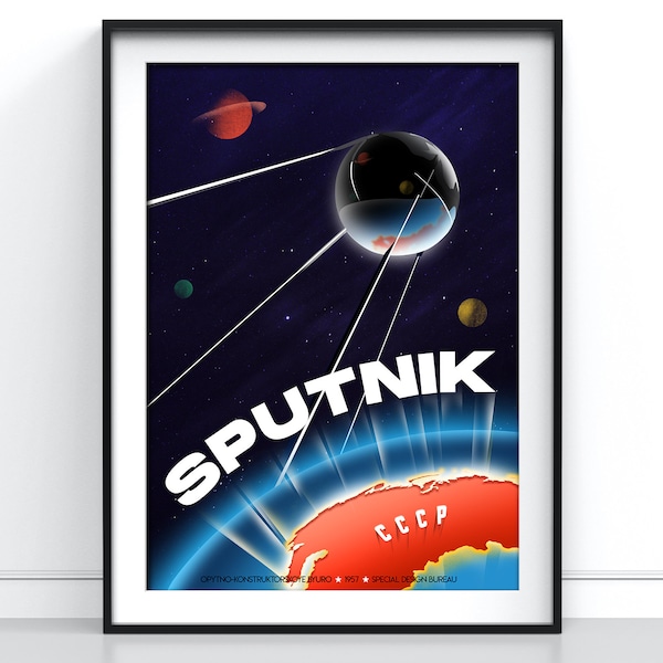Sputnik Art Prints - Etsy UK
