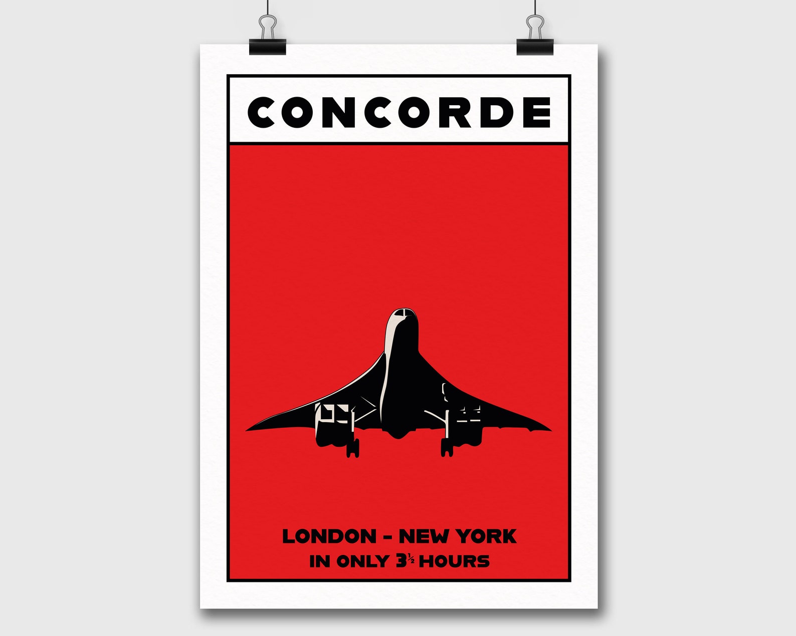 Vintage Concorde Poster - Etsy