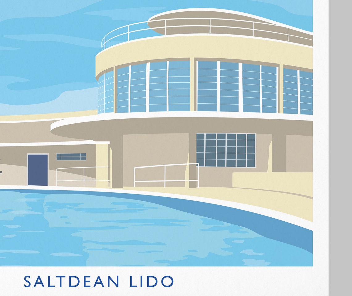 Saltdean Lido Poster - Etsy UK