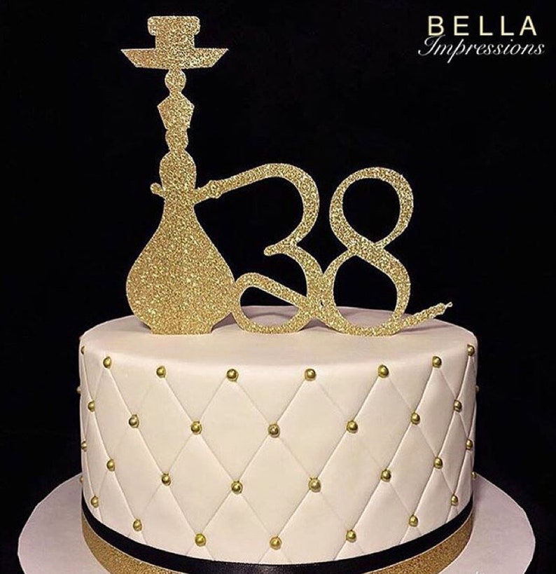 Hooka Cake Topper - Pipe Bling Cake Topper - Etsy
