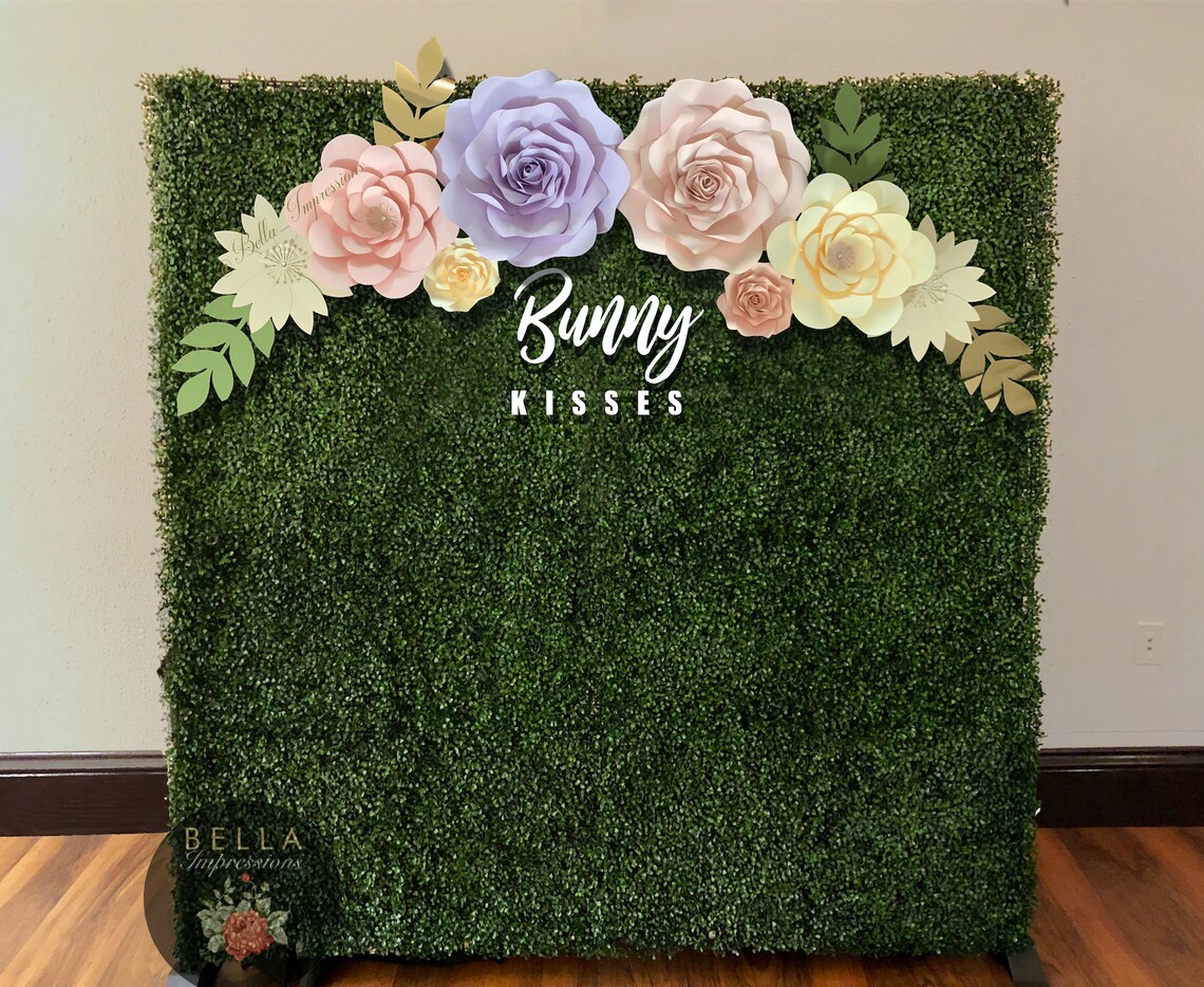 12 Pcs PAPER FLOWER BACKDROP Custom Colors All Flowers - Etsy