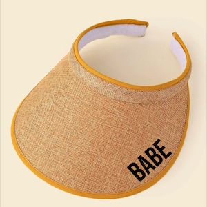 Summer Girls Visors Straw Visors Bachelorette Hat Your - Etsy