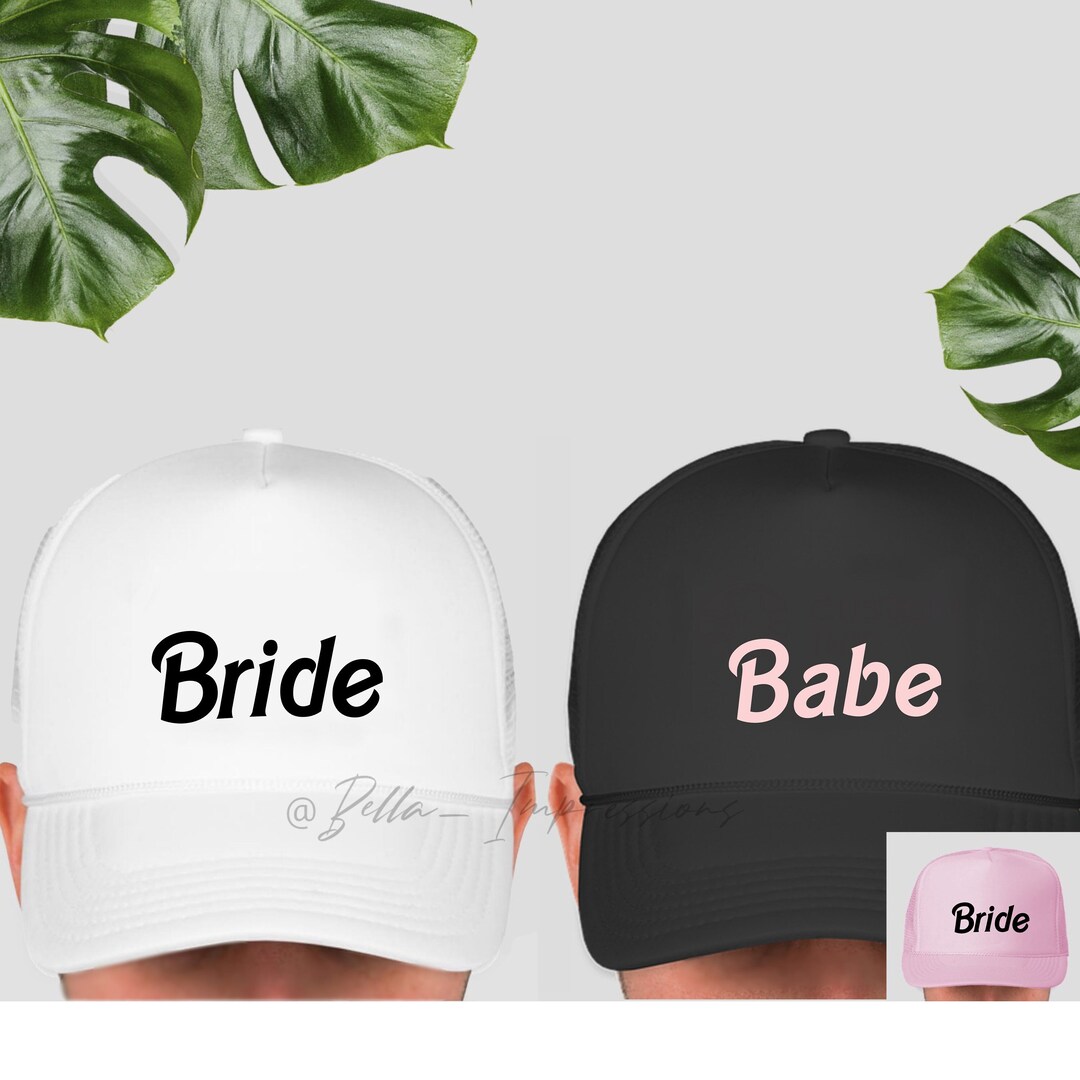 Bride Babe Girly Trucker Hats - BACHELORETTE, Bride, Squad, Tribe ...