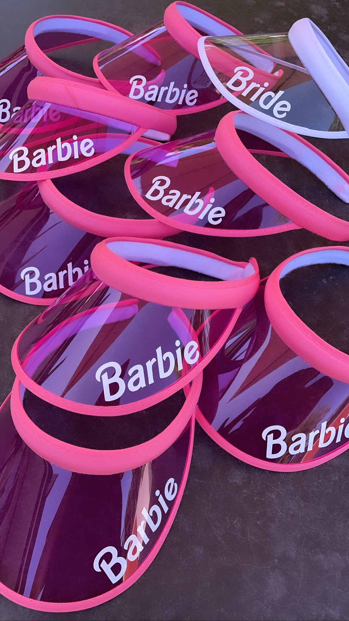 Babe & Bride, Girlie Bachelorette Visors, Personalized Retro Beach ...