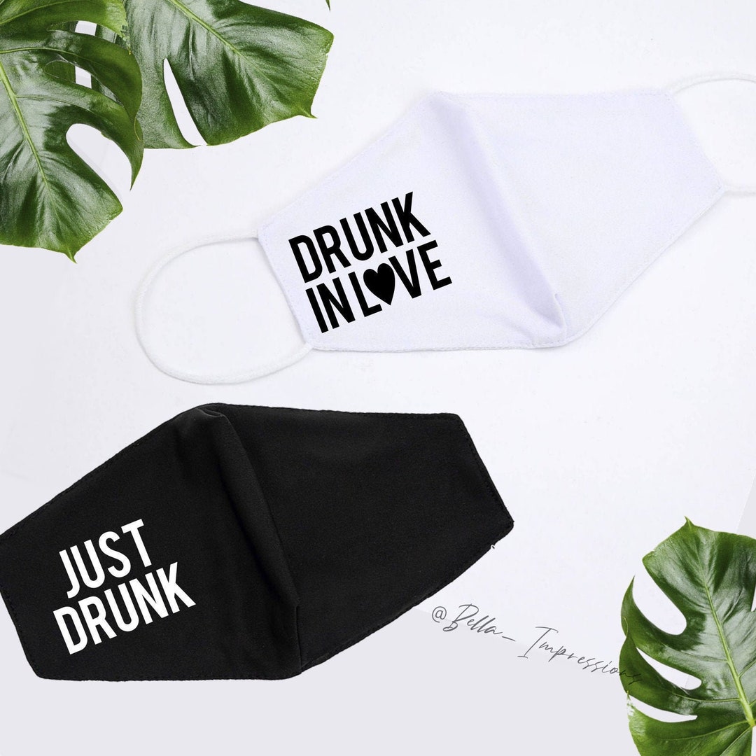 Drunk in Love just Drunk BRIDAL PARTY MASKS Bachelorette Personalized ...