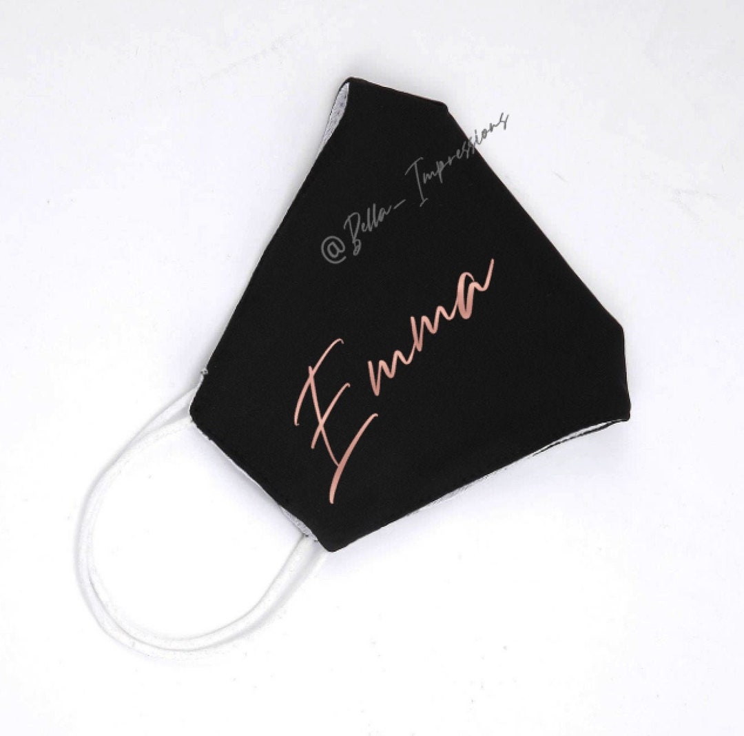 Customizable Face Mask • Personalized Name • Custom Mask • Organic ...