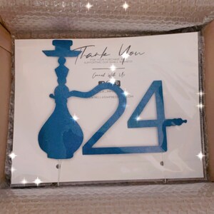 Hooka Cake Topper - Pipe Bling Cake Topper - Etsy